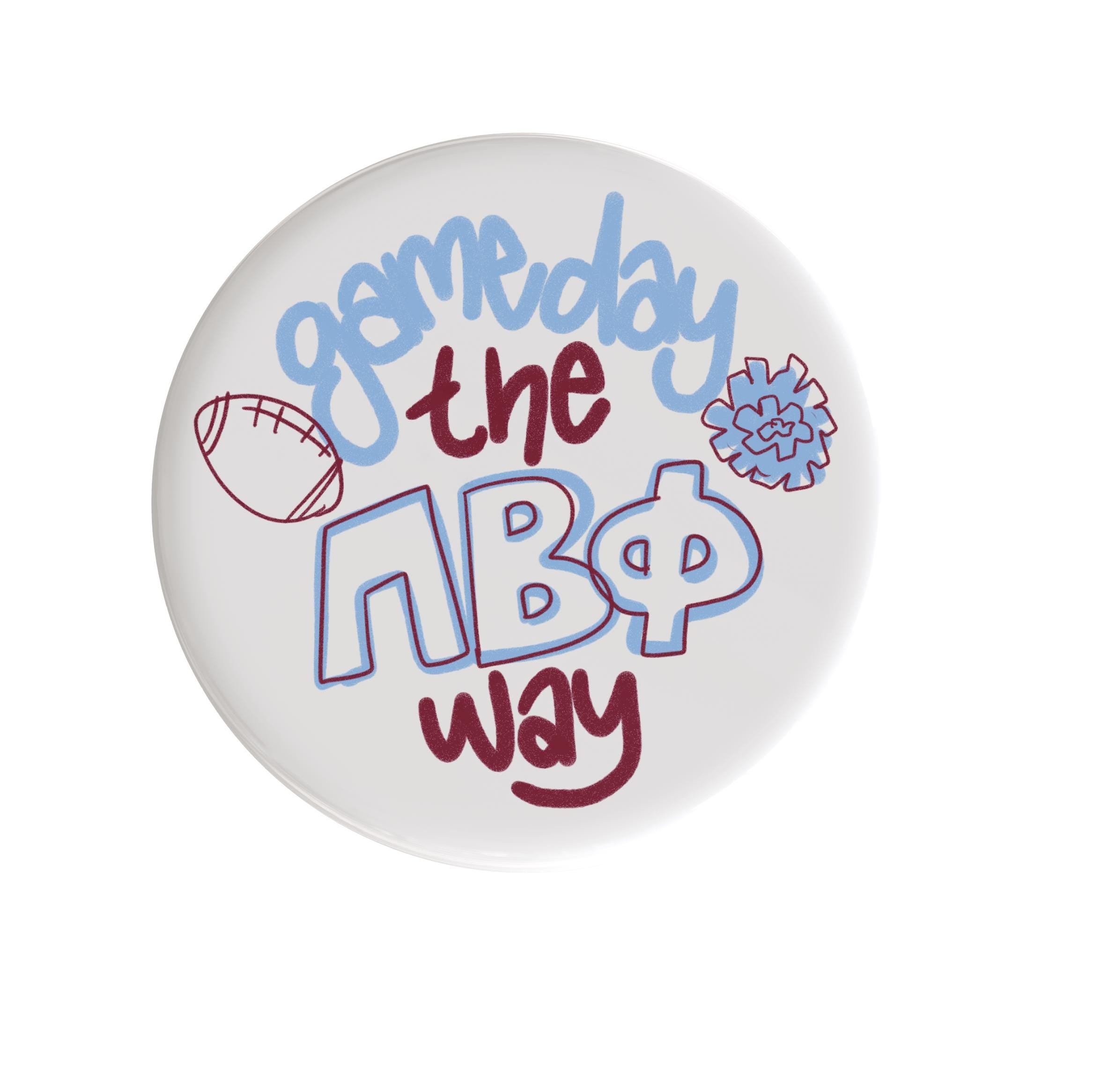 Pi Beta Phi the Gameday Way Sorority Button (includes One) // See ...