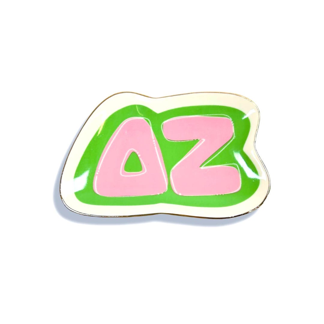 Delta Zeta Sorority Trinket Tray - Etsy