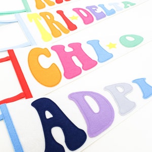 Sorority Rainbow Pennant Flag - Etsy