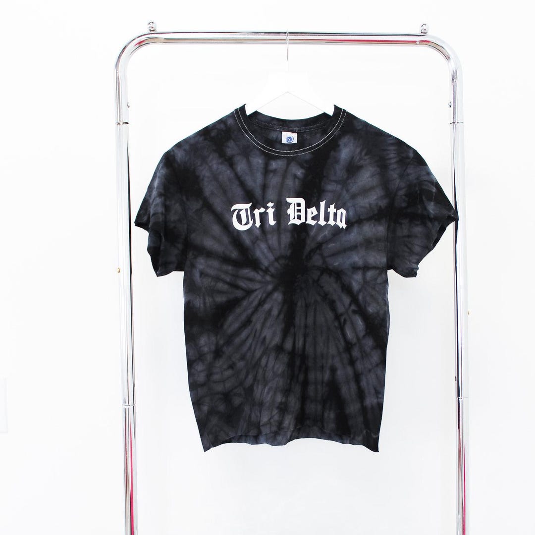 Delta Delta Delta Tee - MD BLACK Tie Dye Sale - Etsy