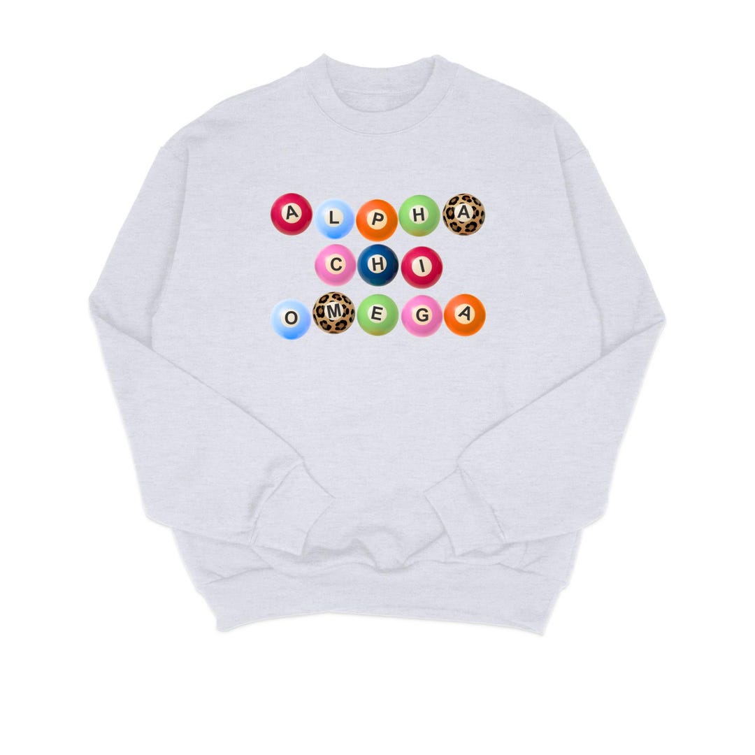 Alpha Chi Omega on Cue Sorority Sweatshirt - Etsy