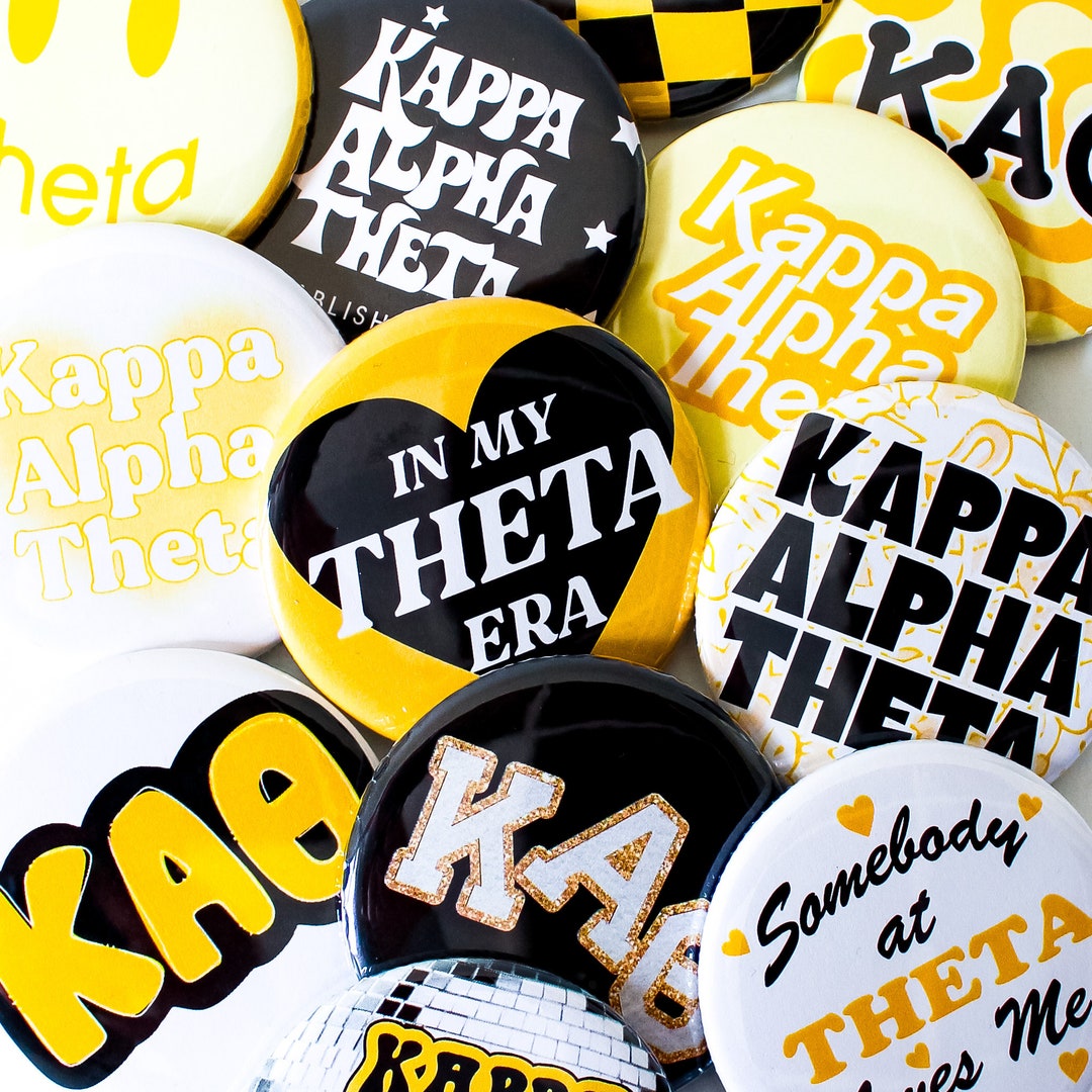 Kappa Alpha Theta Classic Sorority Buttons (includes One) // See ...