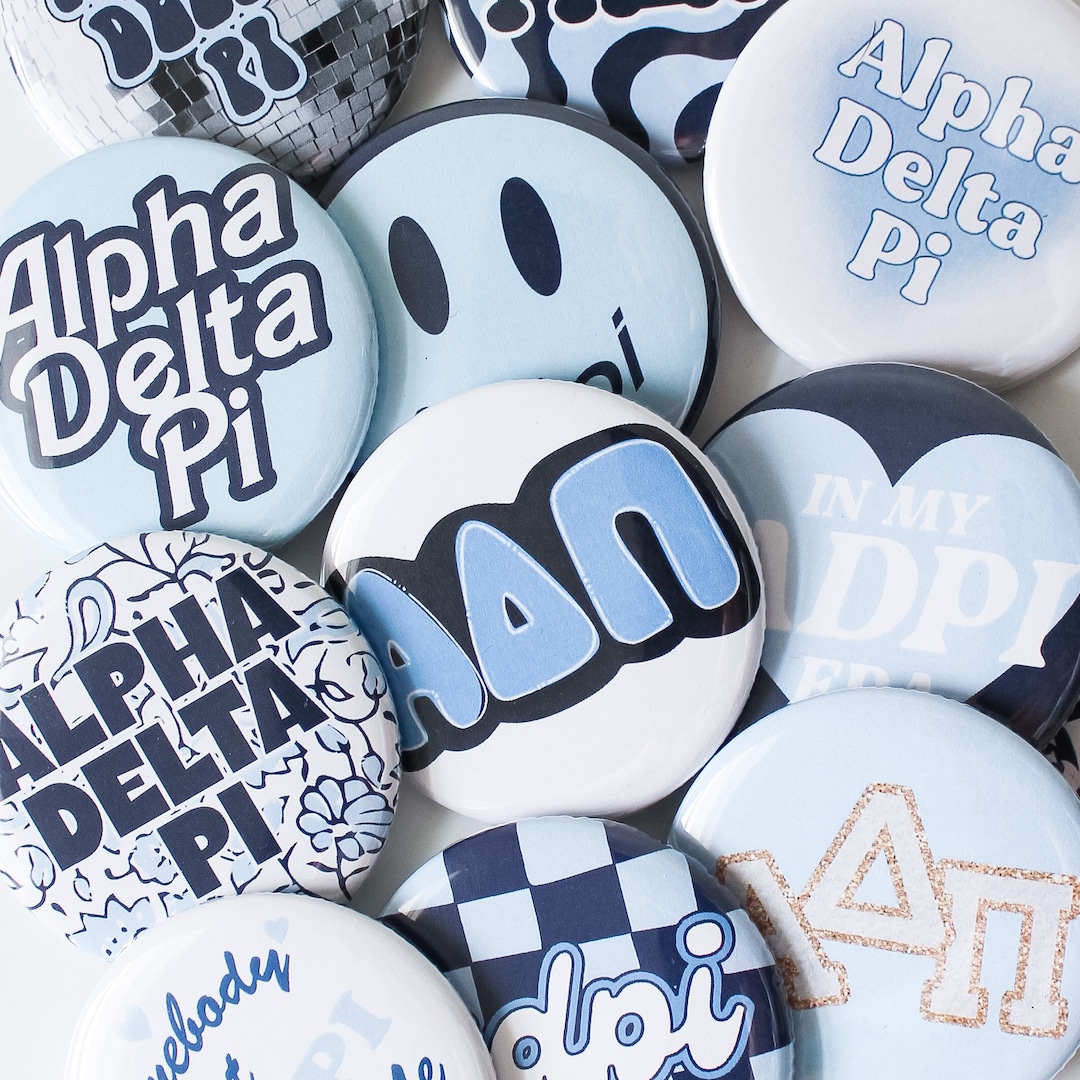 Alpha Delta Pi Classic Sorority Buttons (includes One) // See ...