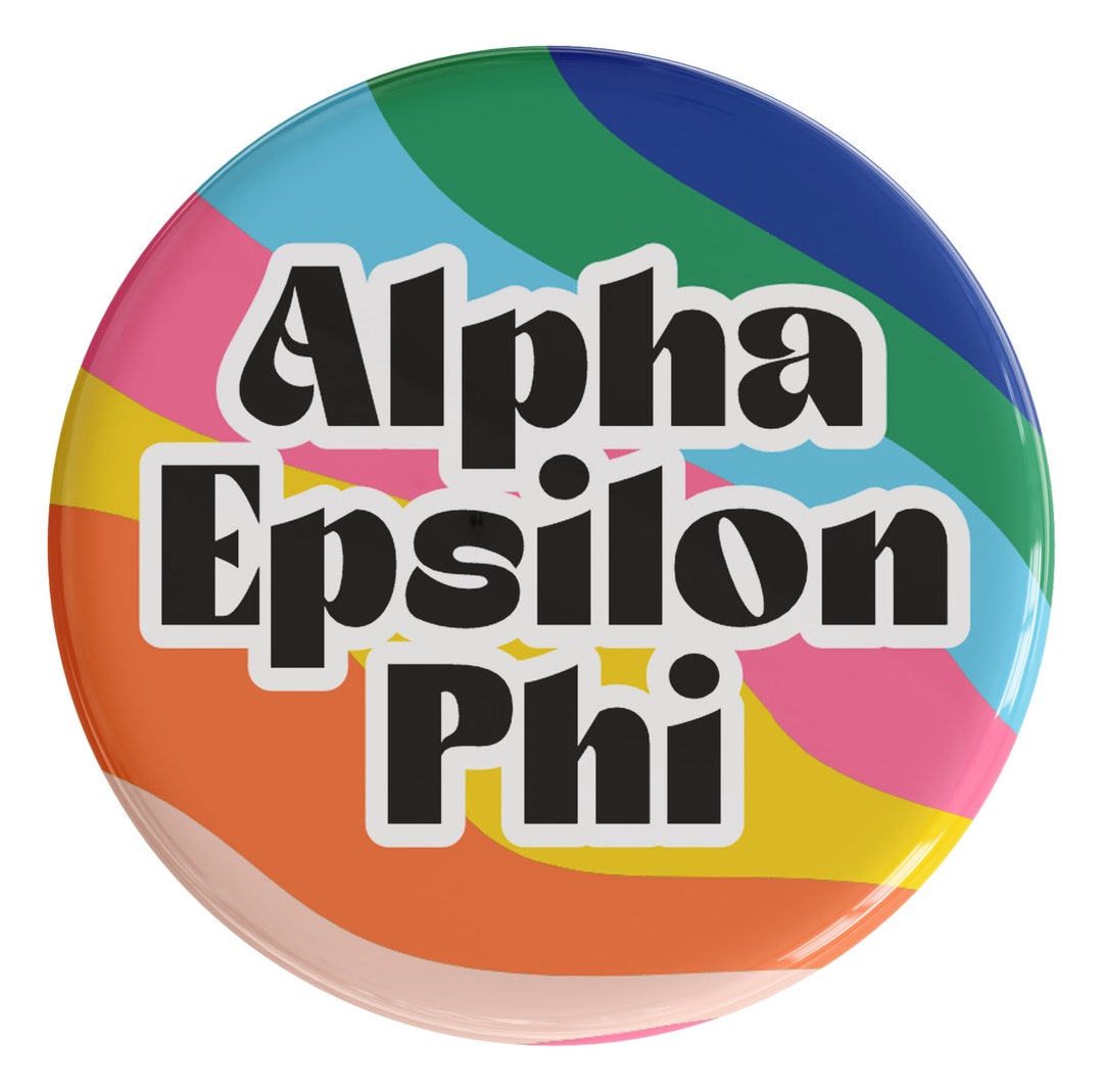 Alpha Epsilon Phi in the Groove Sorority Button (includes One) // See Description to Customize ...