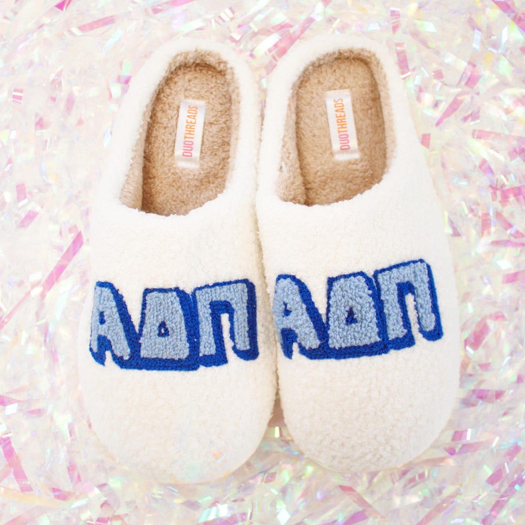 Alpha Delta Pi Sorority Slippers - Etsy
