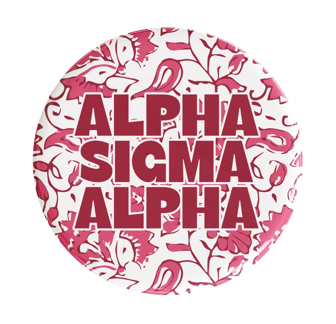Alpha Sigma Alpha Through the Vines Sorority Button (includes One ...