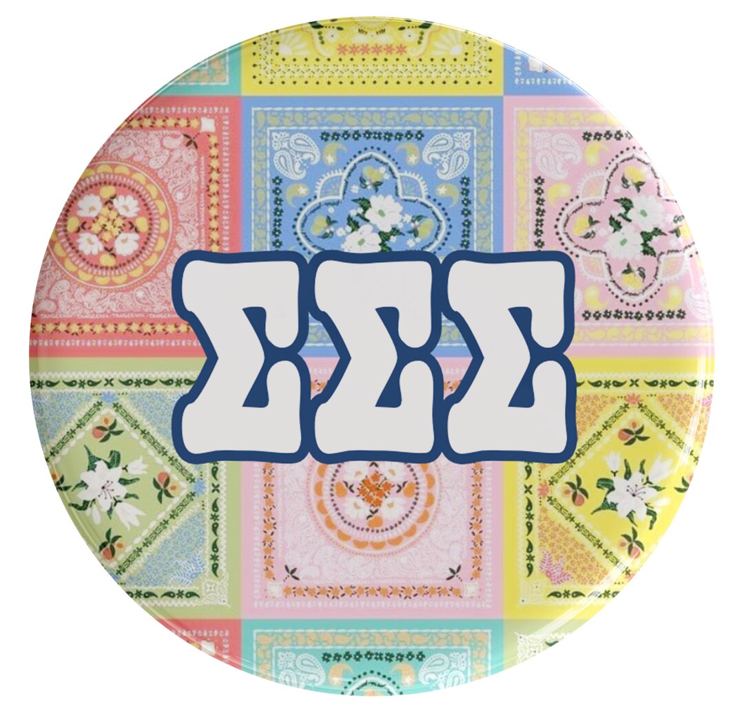 Sigma Sigma Sigma Summer Days Sorority Button (includes One) // See ...