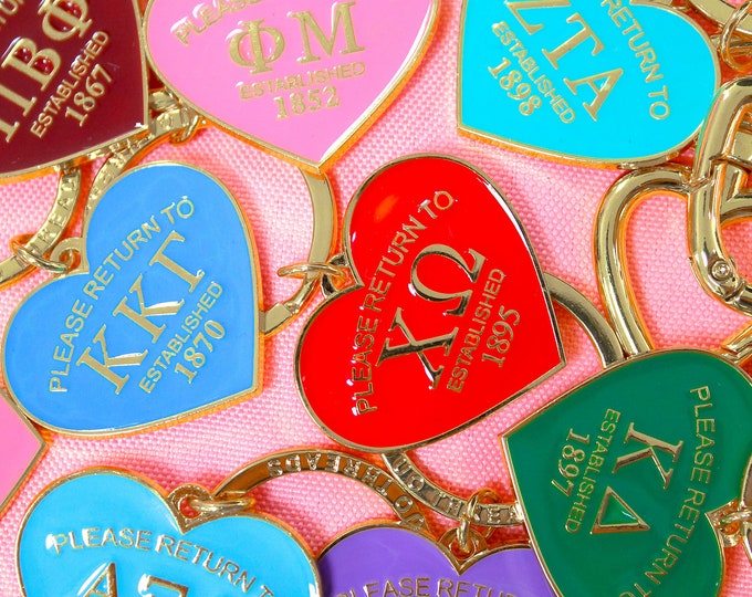 Sorority Please Return Key Ring - Etsy