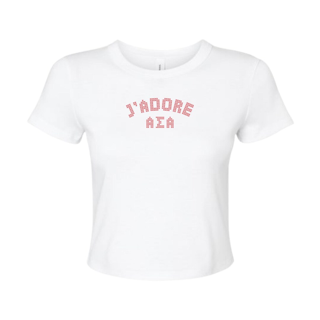 Alpha Sigma Alpha J'adore Sorority Baby Tee - Etsy