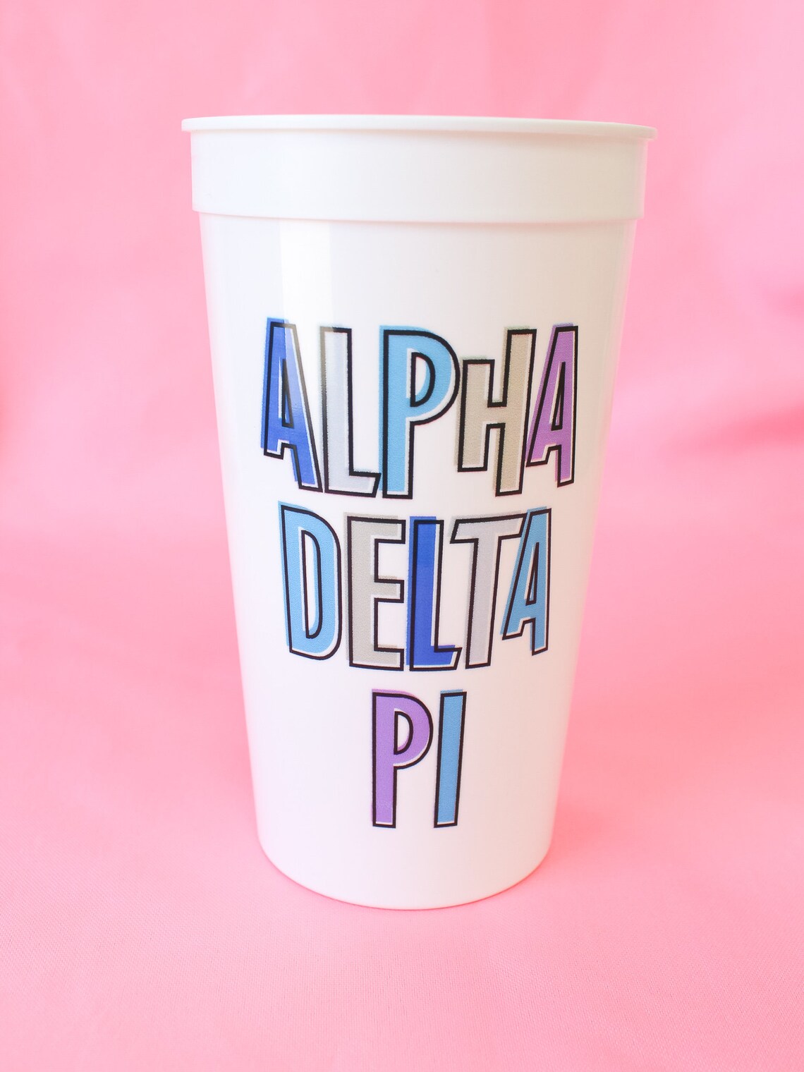 Alpha Delta Pi Sorority Bring on the Fun Stadium Cup 32oz - Etsy