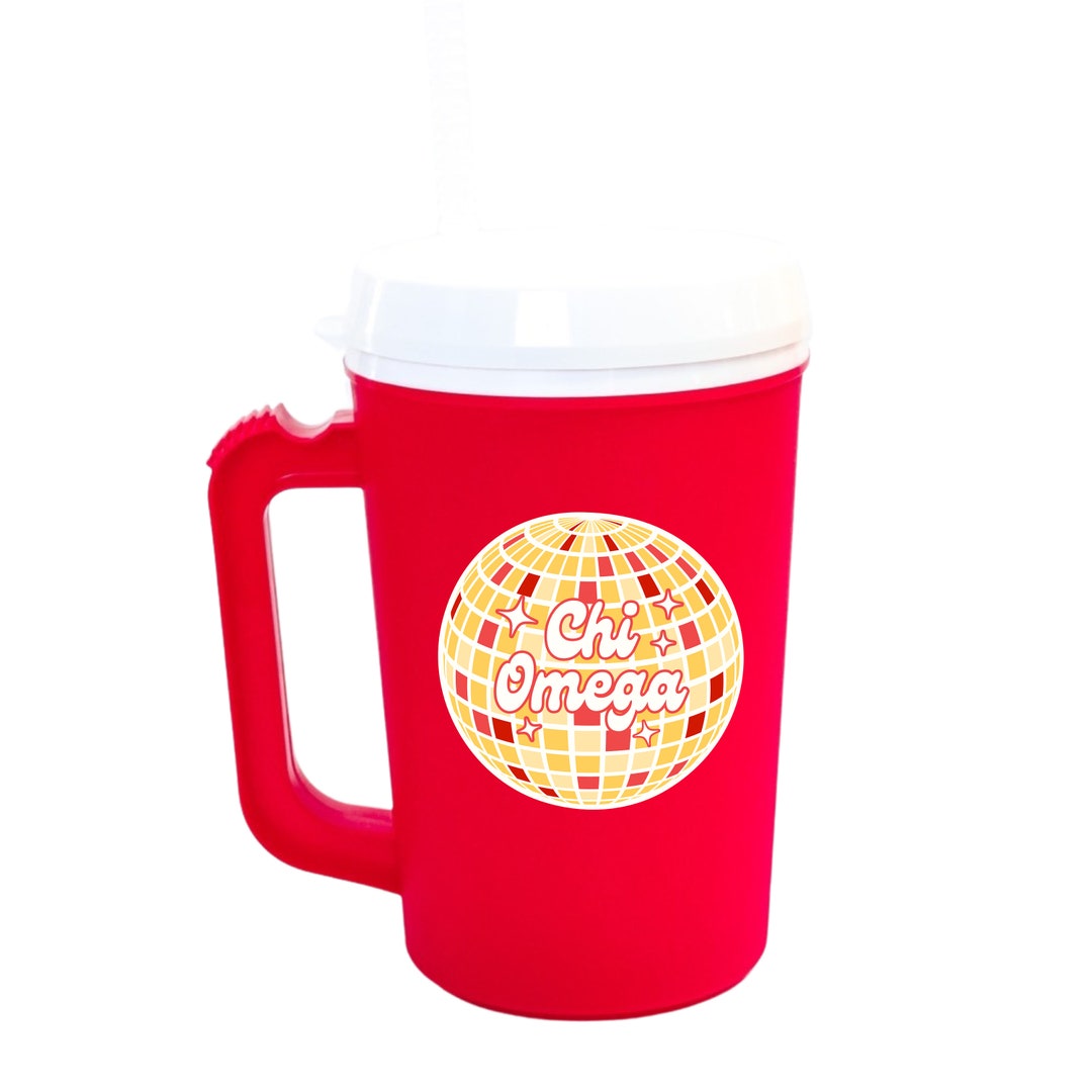 Chi Omega Disco Babe Sorority Insulated Mug - Etsy