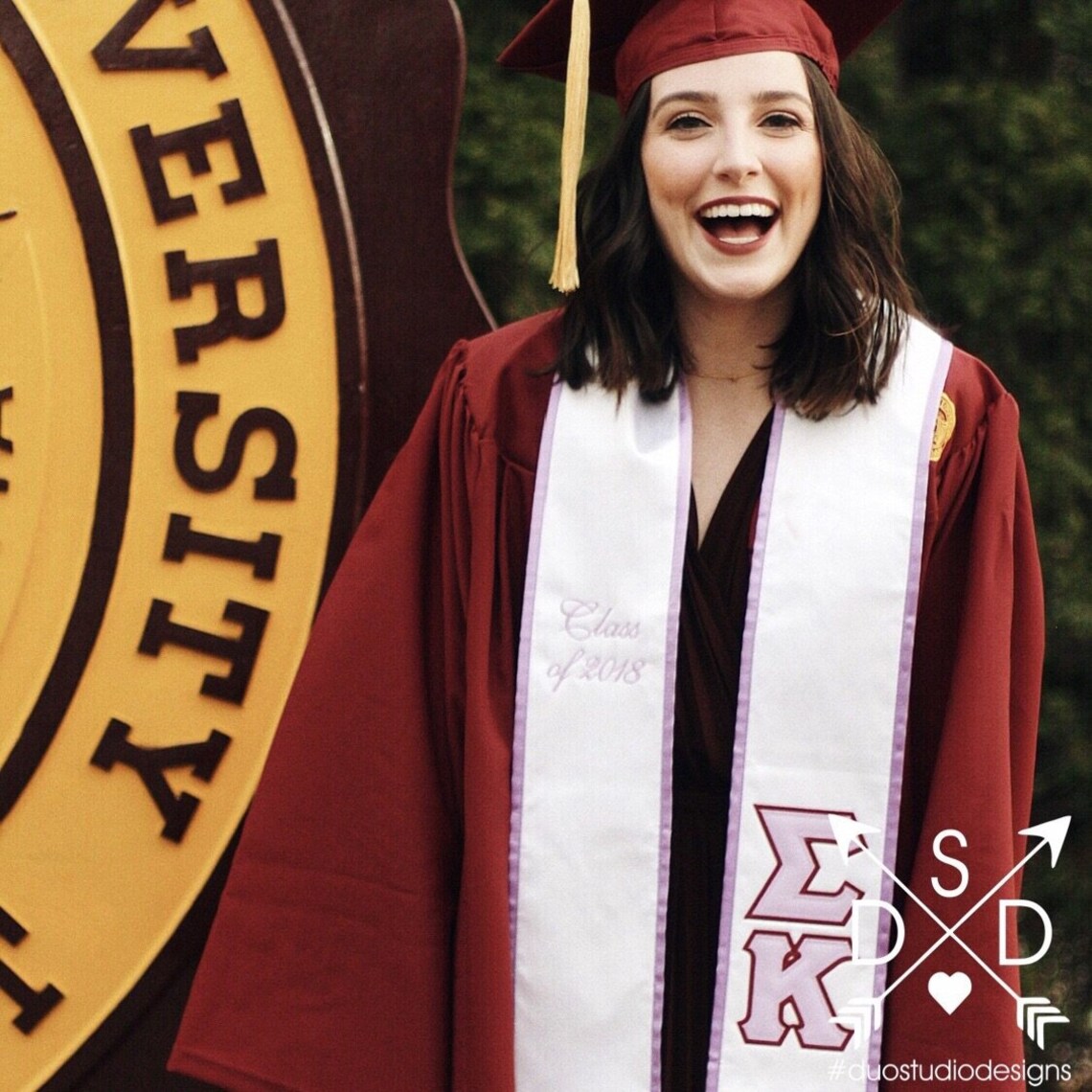 Embroidered Graduation Stole / Available for All Organizations - Etsy