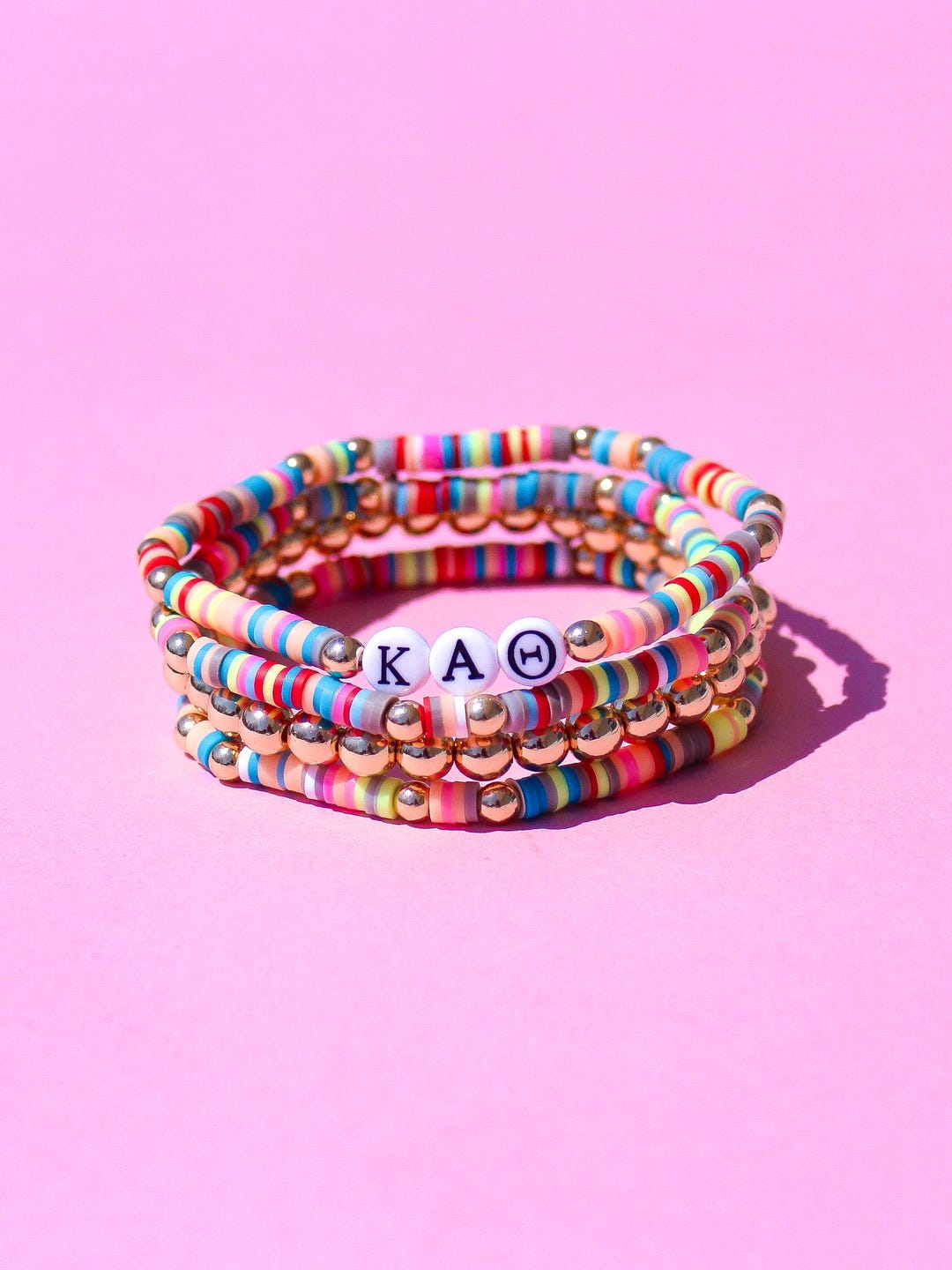 Kappa Alpha Theta Miley Sorority Bracelet Stack - Etsy