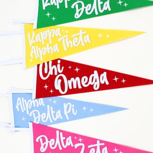 Phi Mu Sorority Stardust Pennant Flag - Etsy