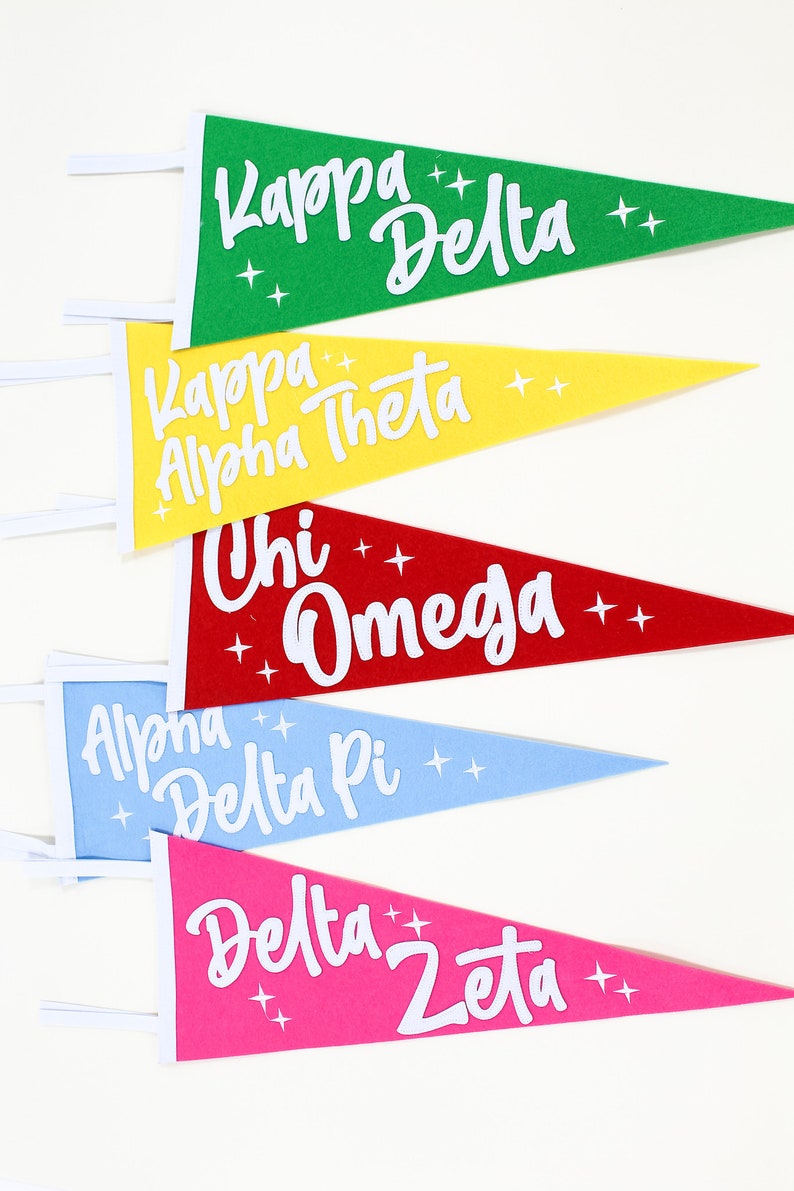 Alpha Phi Sorority Stardust Pennant Flag - Etsy
