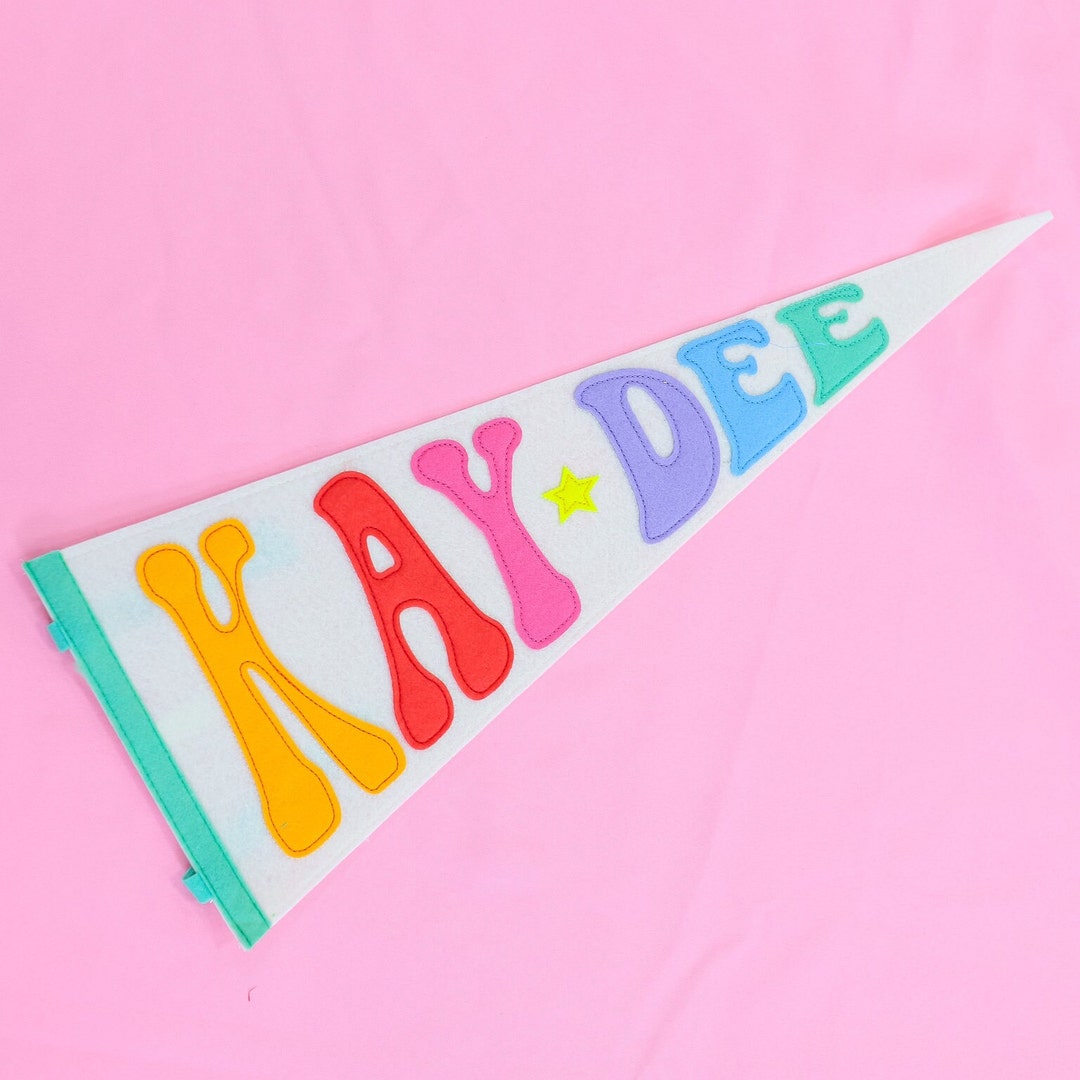 Kappa Delta Sorority Rainbow Pennant Flag / Sorority Gift / Dorm Room ...