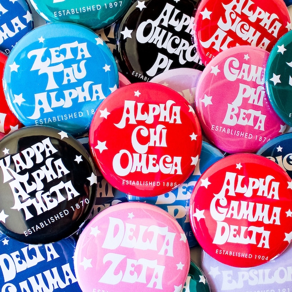 Sorority Buttons - Etsy
