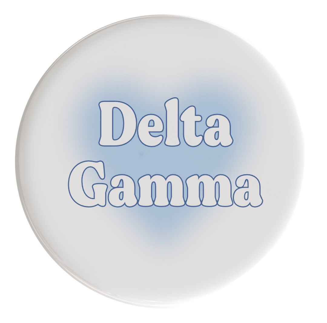 Delta Gamma Big Heart Sorority Button (includes One) // See Description ...