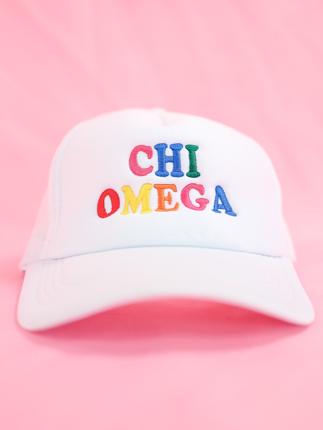 Chi Omega Sorority Fun Times Trucker Hat // Sorority / Greek / Big ...