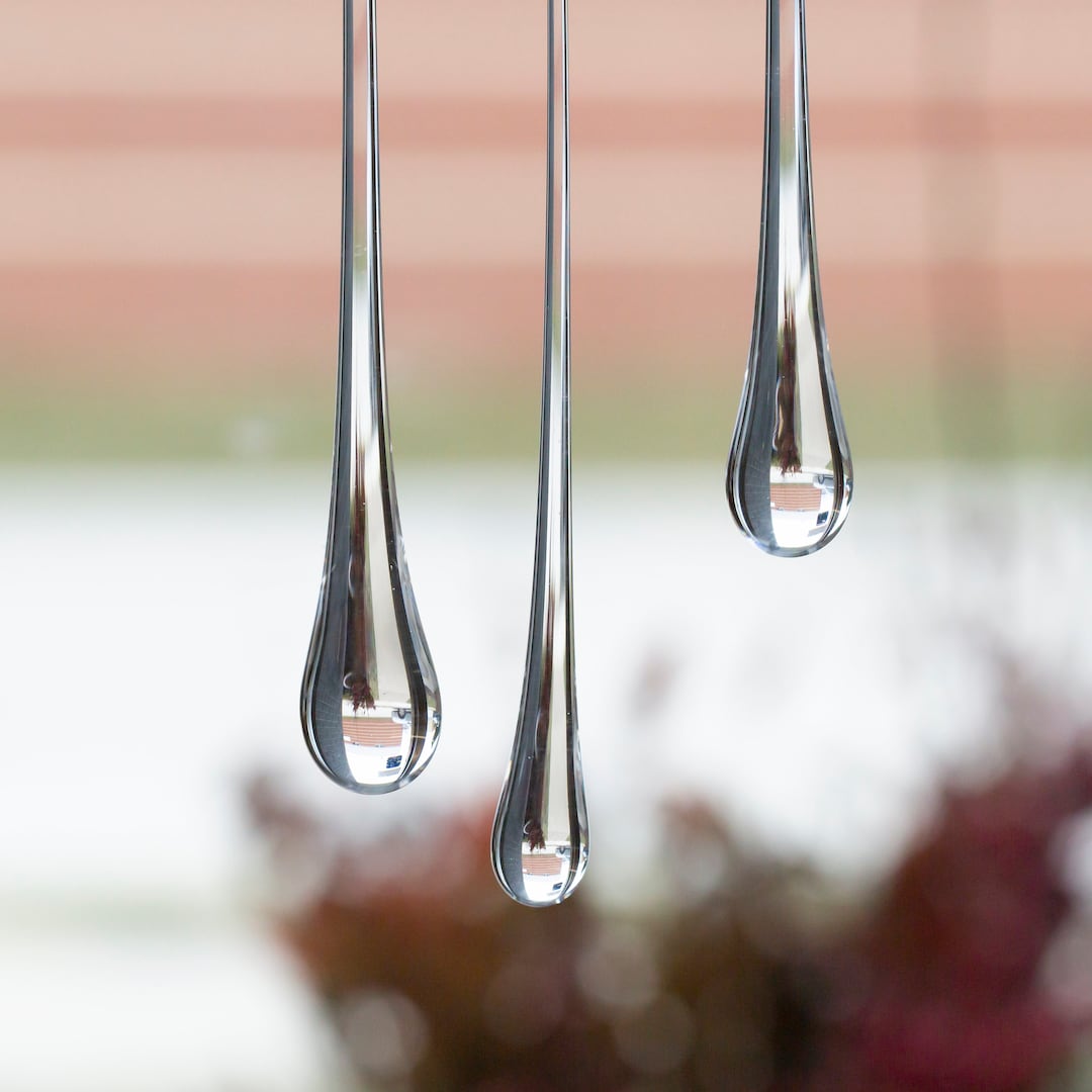 Glass Raindrop, Glass Raindrop Ornament, Unique Home Decor Accents ...