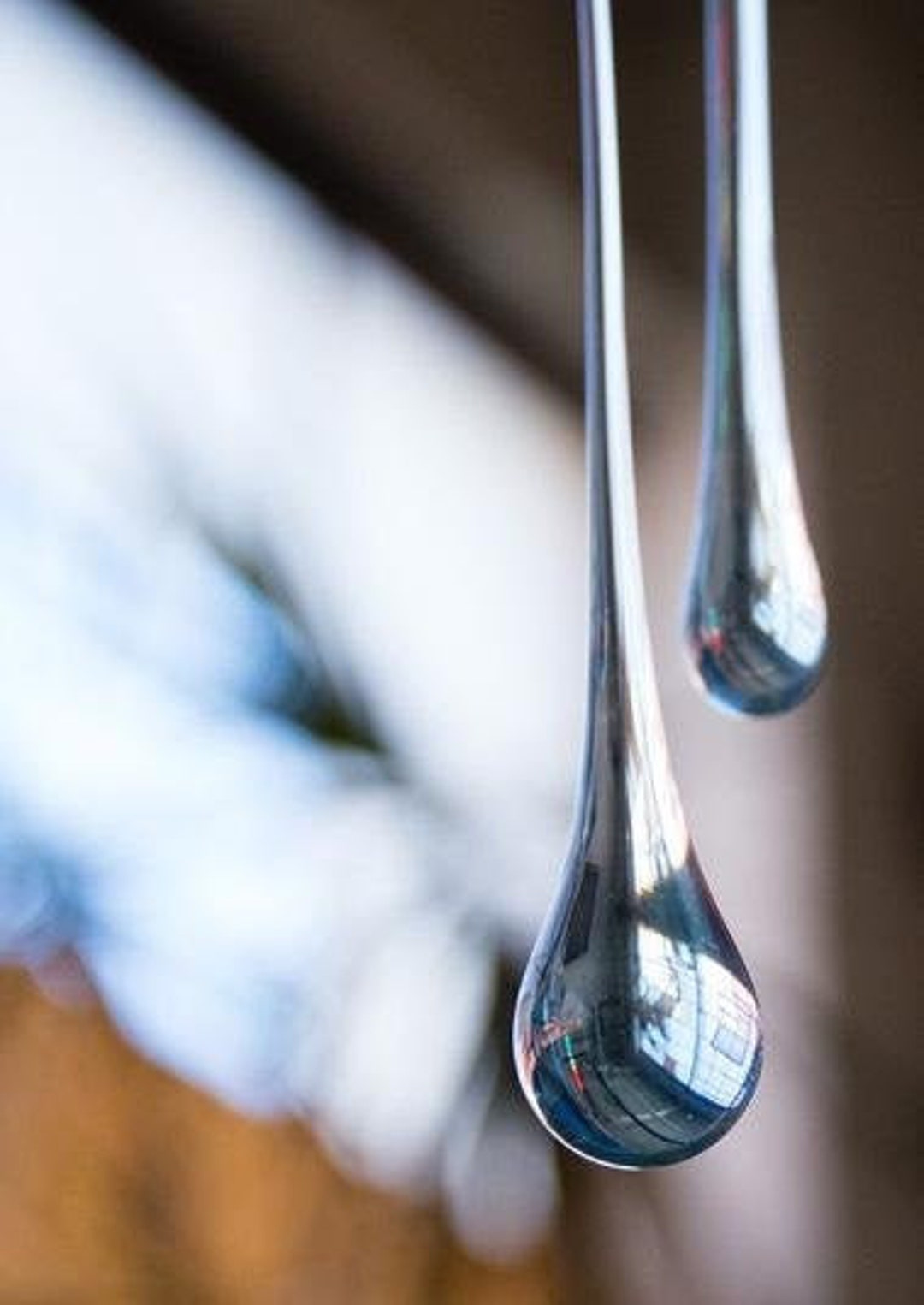 Glass Raindrop, Glass Raindrop Ornament, Unique Home Decor Accents ...