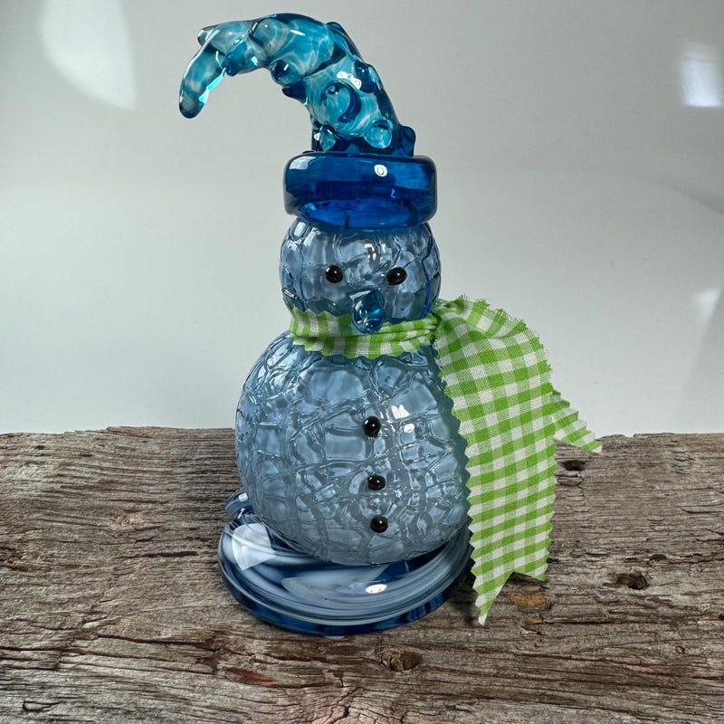 Snowman Glass - Etsy