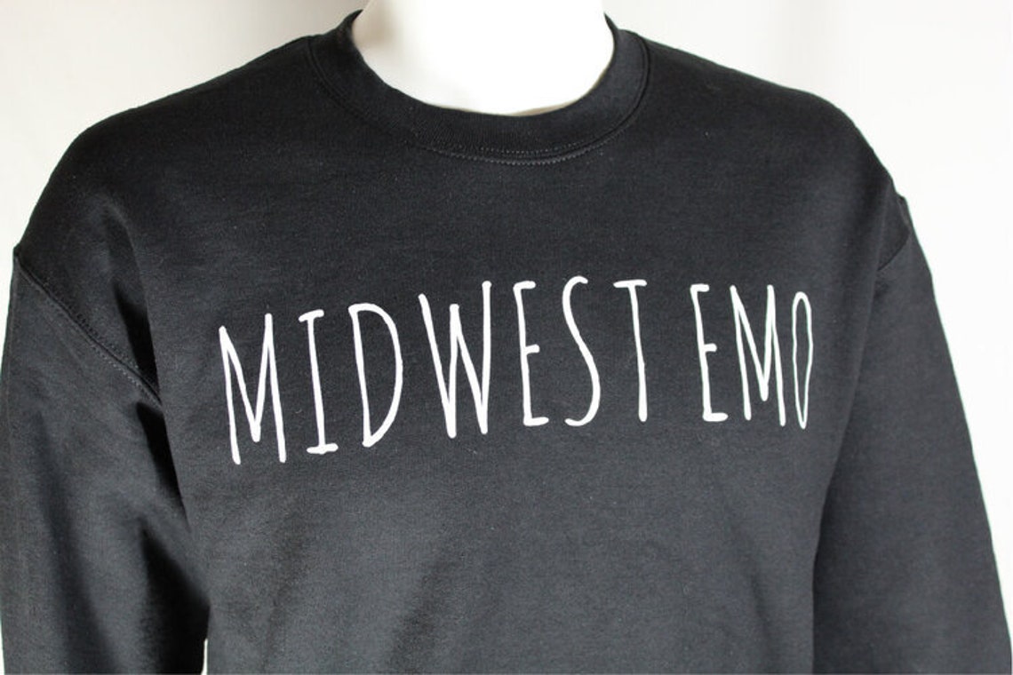 Midwest Emo Crewneck Sweater Unisex - Etsy