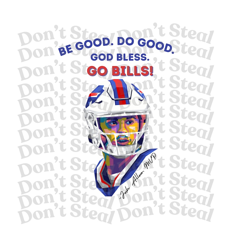 Josh Allen Buffalo Bills PNG, MVP Football Design (digital File) - Etsy