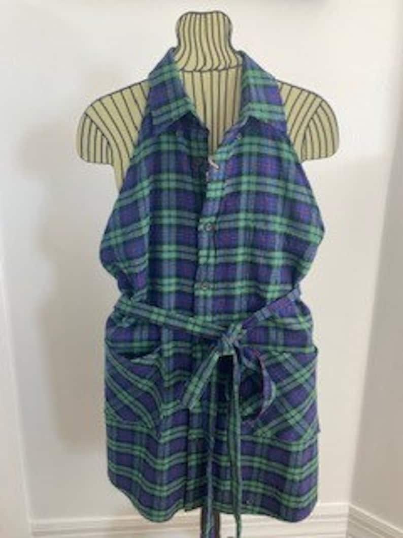 Apron Made From an Upcycled Man's Shirt - Etsy
