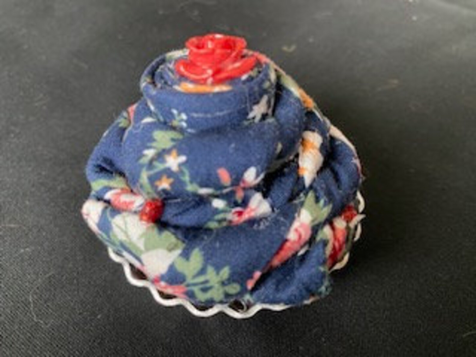 The Rosette Pin Cushion is Made From a Vintage Tin and Man’s Tie Made ...
