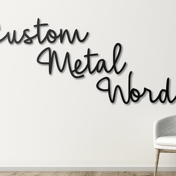 Metal Words - Etsy