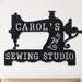 Personalized Metal Sewing Machine Sign - Personalized Gifts - Wall Art ...