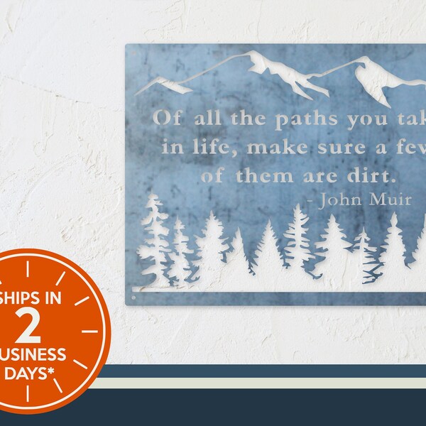 John Muir Quote Wall Art - Etsy