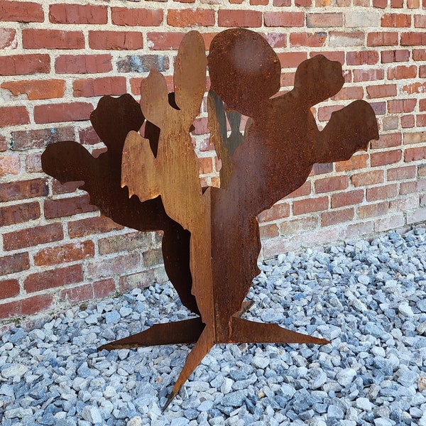 Metal Cactus Yard Art - Etsy