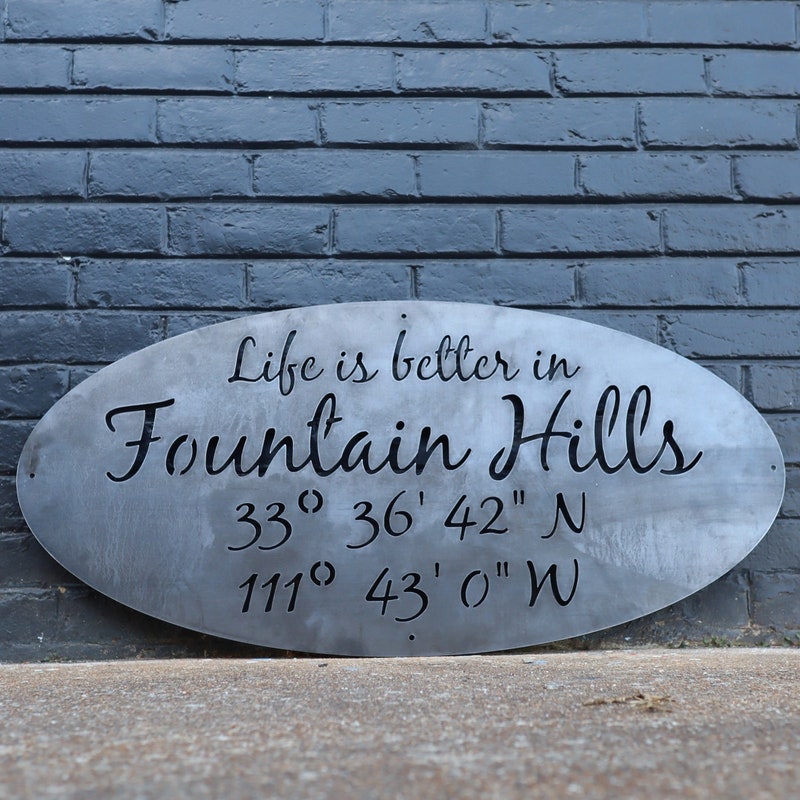 Coordinates Sign - Etsy