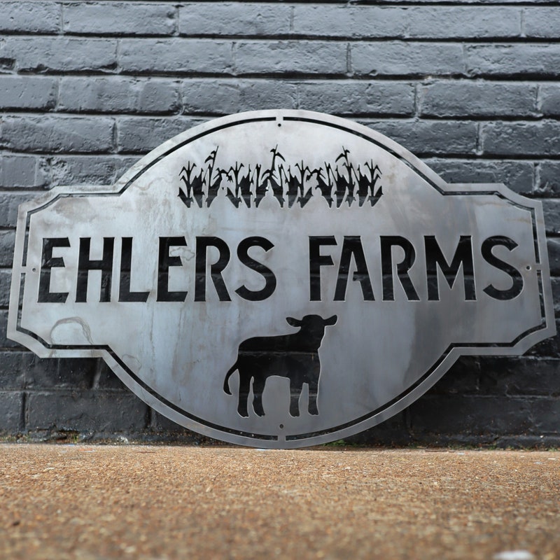 Custom Farm Sign - Etsy