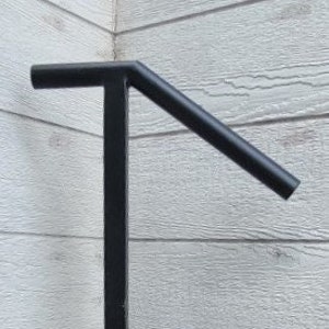 1 Step Handrail Metal Grab Rail for One Stair Modern or Rustic Stair ...