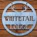 Custom Hanging Metal Hunting Lodge Sign - Personalized Cabin Wall Art ...