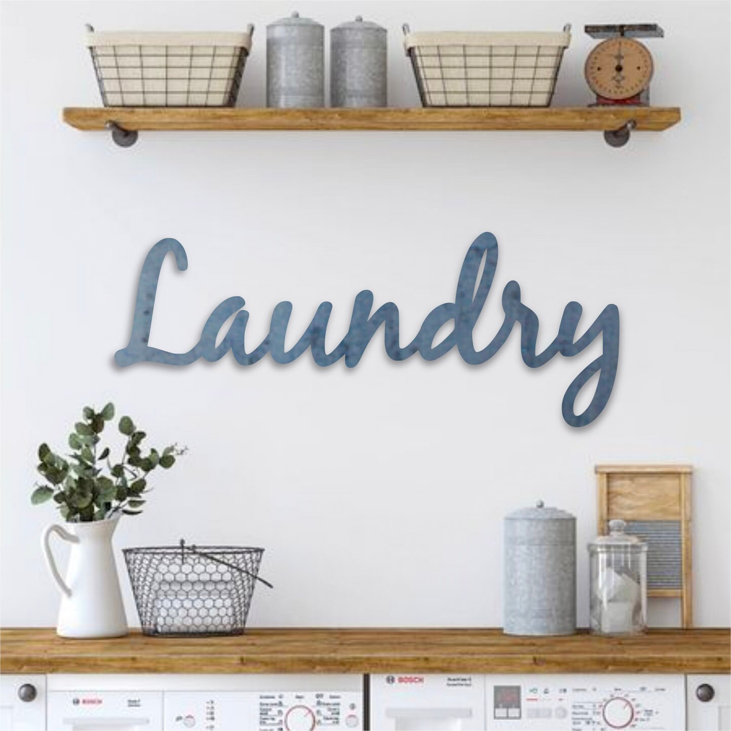 LARGE Cursive Word Sign Custom Metal Wall Art Personalized - Etsy