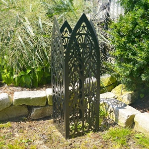 Gothic Decor Garden Column - Straight Cathedral Top - Gothic Furniture ...