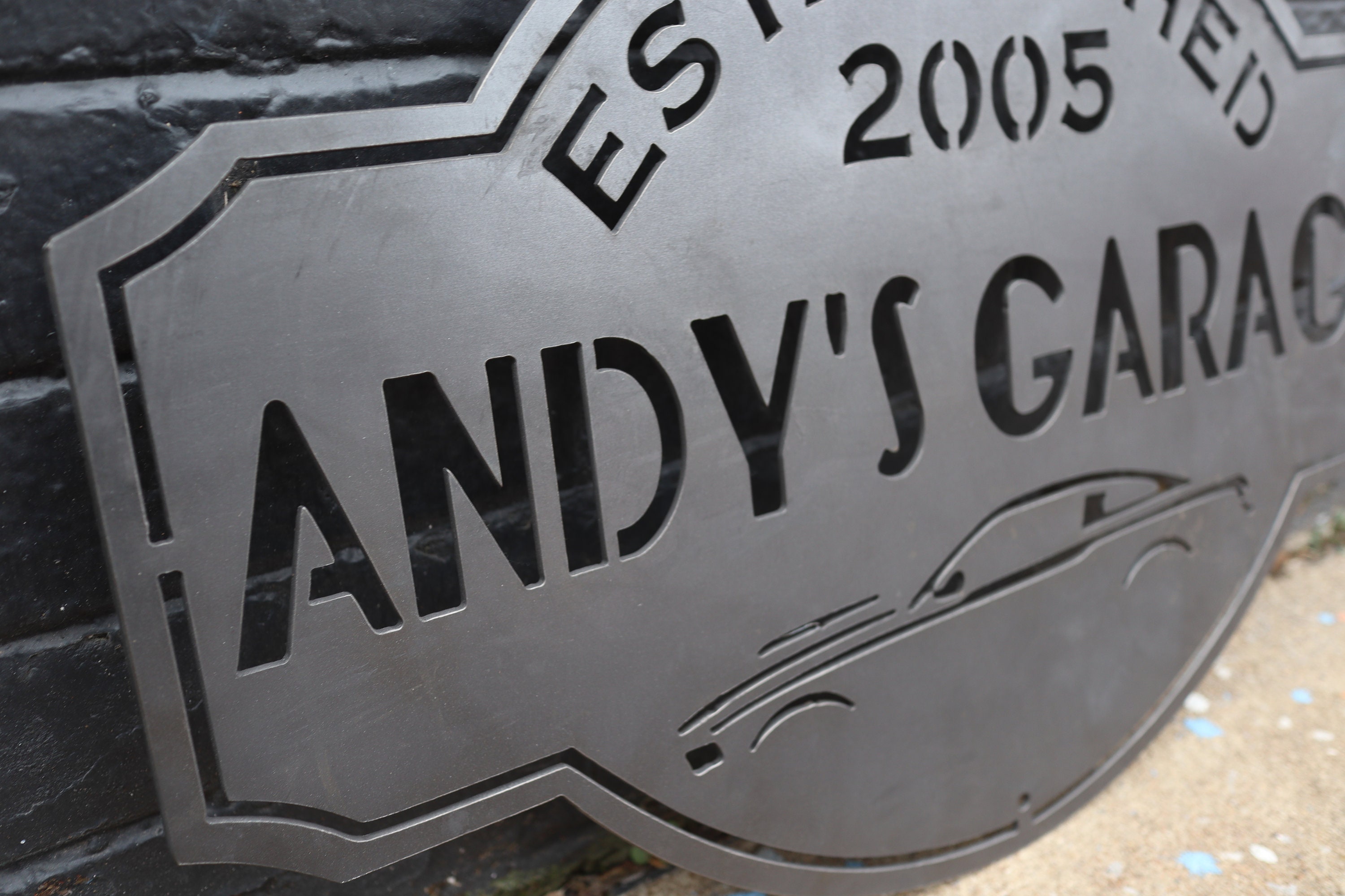 Personalized Metal Car Sign Personalized Man Cave Decor | Etsy