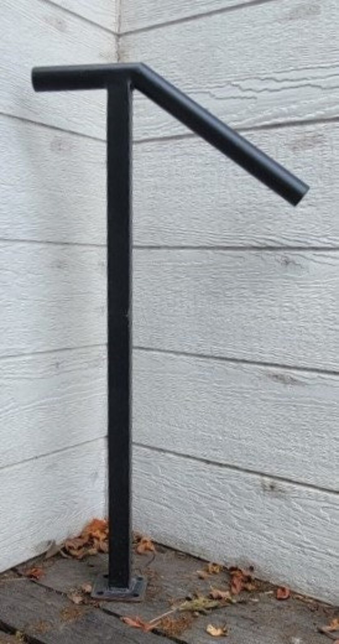 1 Step Handrail Metal Grab Rail for One Stair Modern or Rustic Stair ...