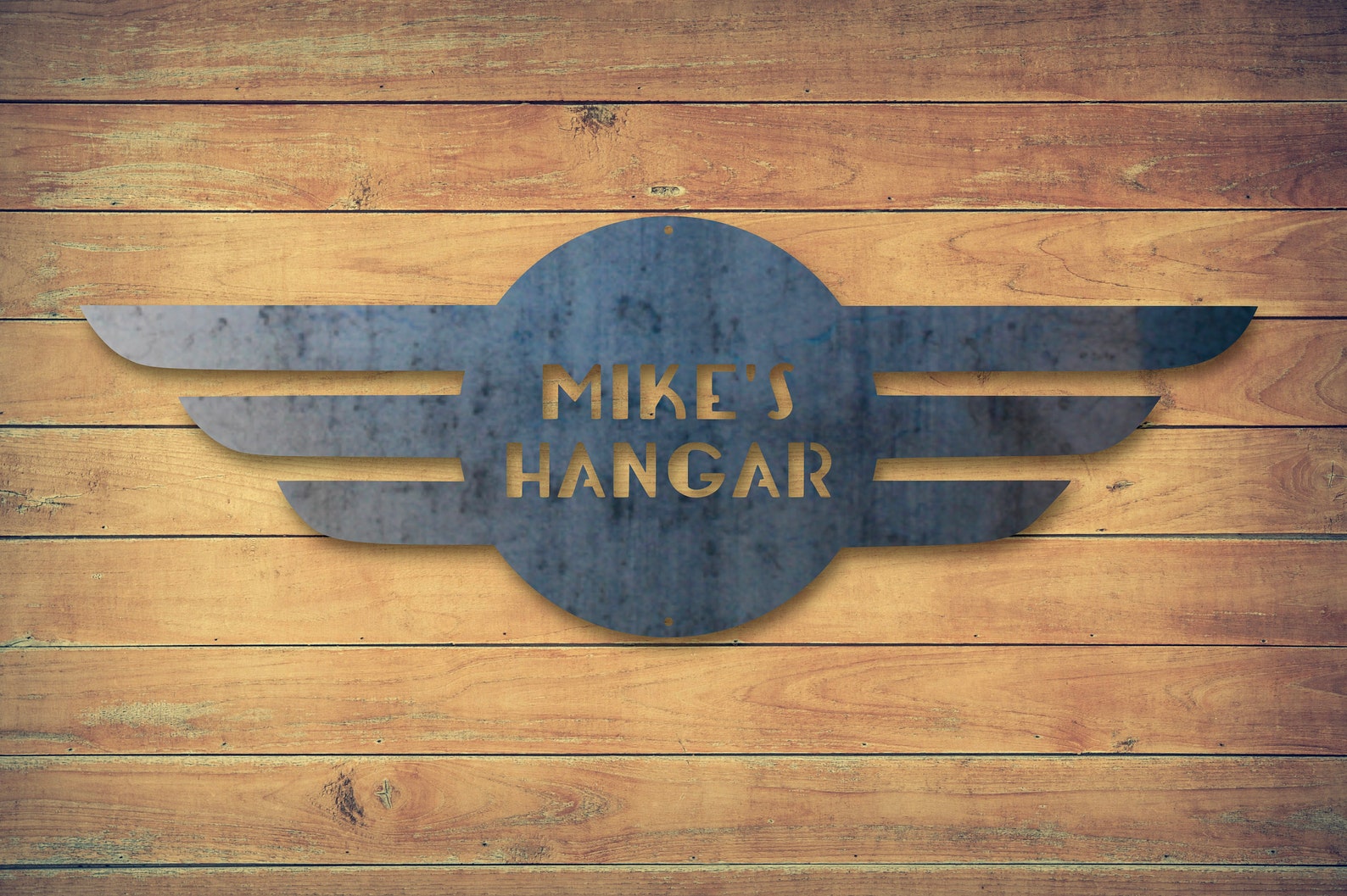 Personalized Metal Hangar Sign Aviation Decor Airplane - Etsy