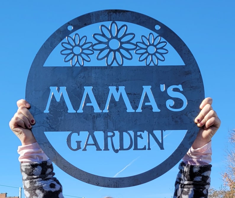 Personalized Garden Sign Cottagecore Custom Metal Yard Art - Etsy