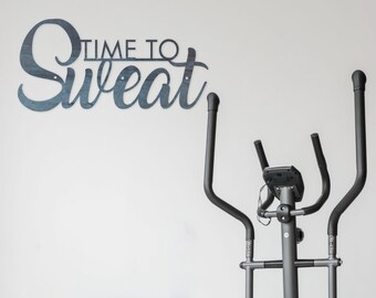 Time to Ride Home Gym Sign Work Out Exercise Biking | Etsy