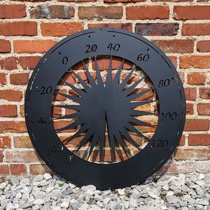 Custom Metal Outdoor Thermometer - Outdoor Decor - Temperature Gauge - Etsy