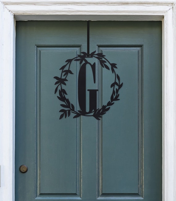 Custom Metal Monogram Fall Wreath Personalized Gift Home - Etsy