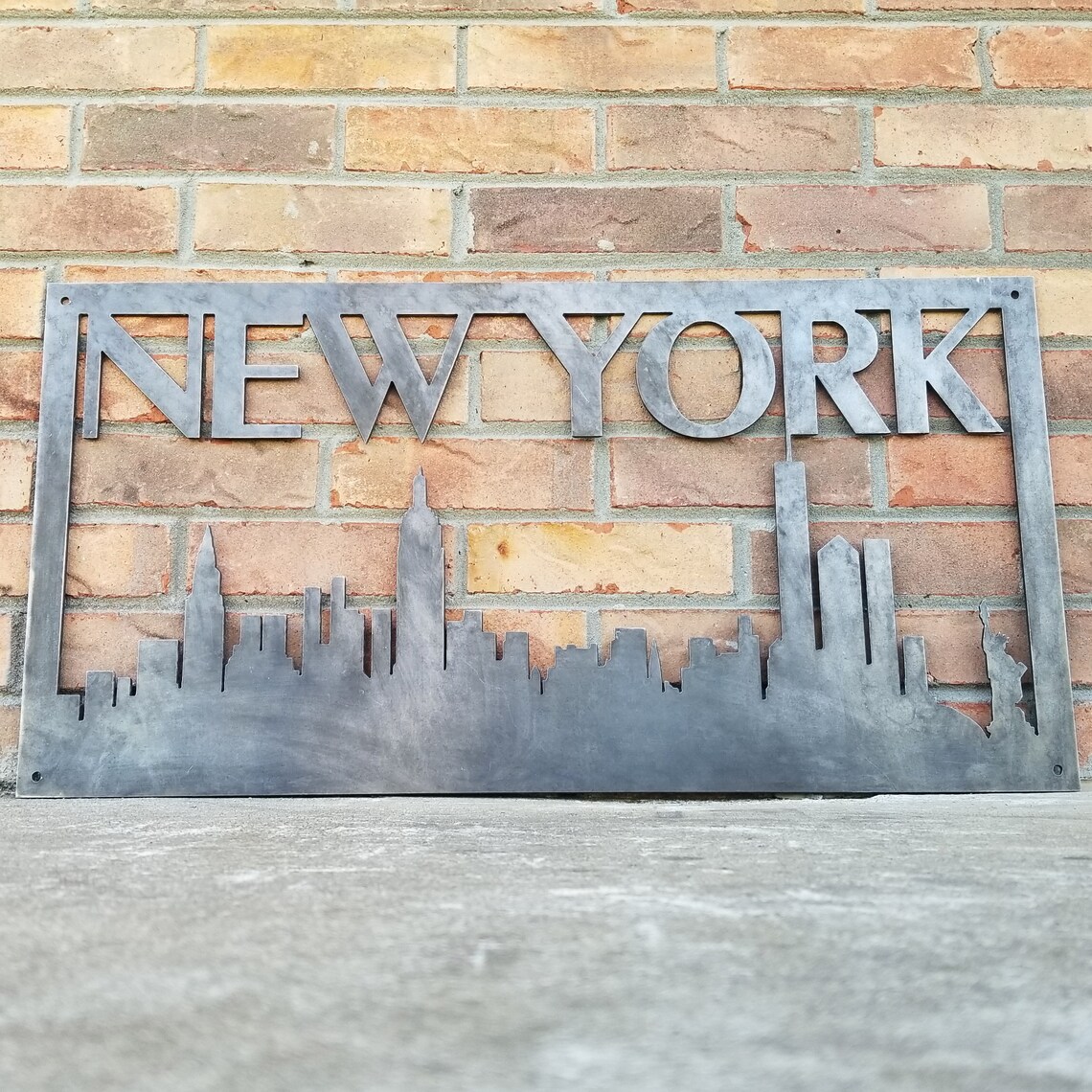 Personalized Metal New York Skyline Sign New York City NY | Etsy