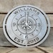 Personalized Compass Rose Metal Clock Modern Nautical Home Decor Custom ...
