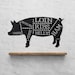 Pork Cuts Metal Sign Kitchen Pig Decor Butcher Shop - Etsy